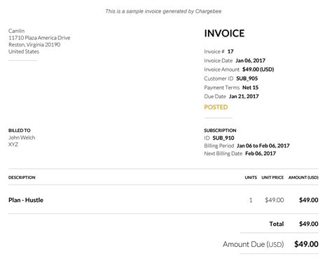 Net 30 Invoice Template
