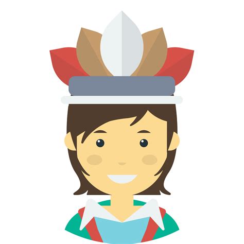 Girl Wearing A Clown Hat Illustration In Minimal Style 12980018 Png