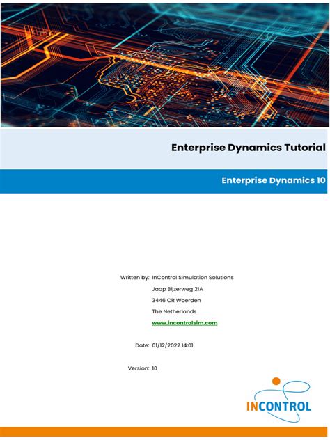 Enterprise Dynamics Tutorial Pdf Icon Computing Simulation