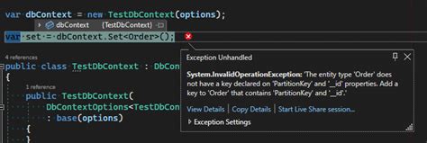 Cosmos Wrong Validation On Shadow Property Partition Key Issue