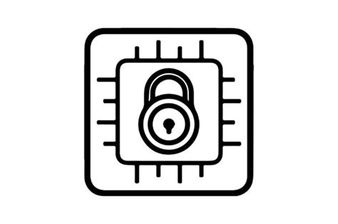 Chip Lock Processor Security Icon Afbeelding Door Prosanjit · Creative