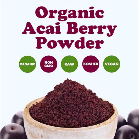 Organic Acai Berry Powder Buy In Bulk From Food To Live