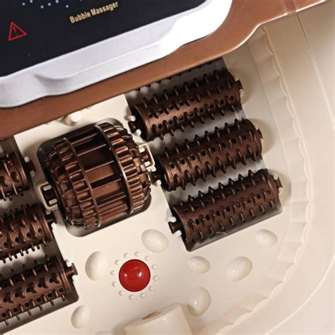 Electric Foot Spa Bath Massager Soaker Rolling Heat Bubble Vibration