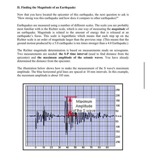 9 To Use The S Waves Maximum Amplitude And The