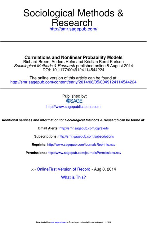 Pdf A Reinterpretation Of Coefficients From Logit Probit And Other
