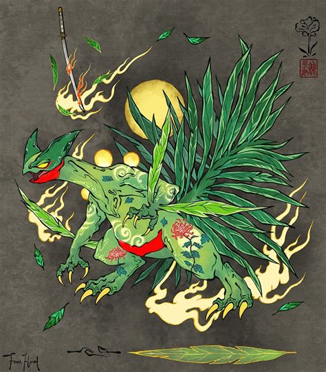 Sceptile Pokemon Drawn By Fiona Hsieh Danbooru