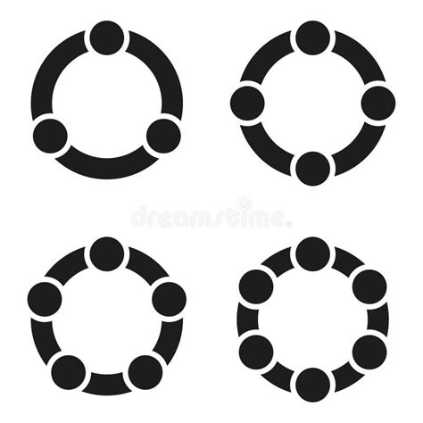Set Of Circular Charts Graphs Diagrams Vector Illustration Eps 10