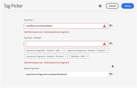 Solved Multiple Rootpath In Tagfield Touch Ui Adobe Experience