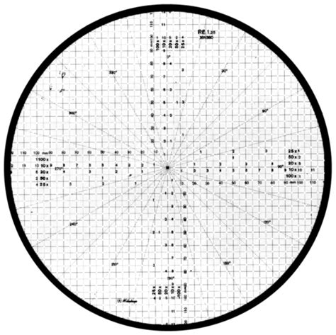 Mitutoyo 201392 Overlay Chart For Measuring Projector Ø 340mm