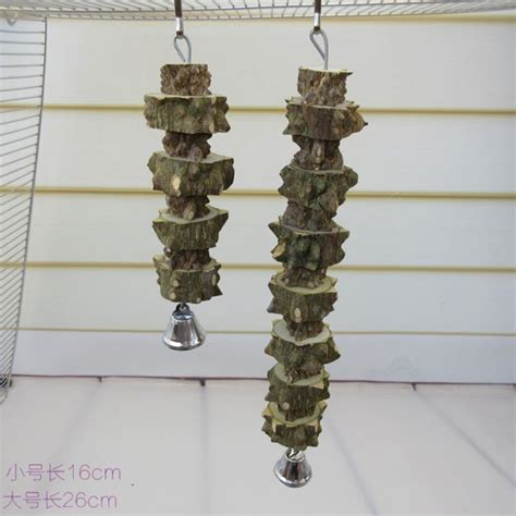 Ready StockParrot Biting Toy Hanging Pets Natural Pepper Wood Chewing