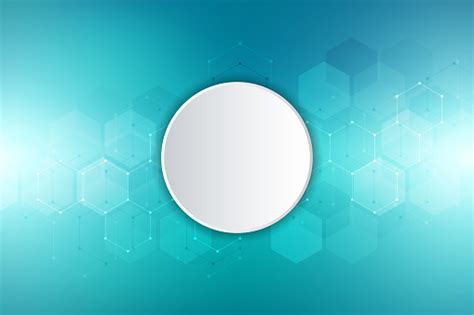 의료 배경 또는 과학 벡터 디자인 분자 구조 및 화학 화합물입니다 형상 및 다각형 추상적인 배경 0명에 대한 스톡 벡터 아트 및