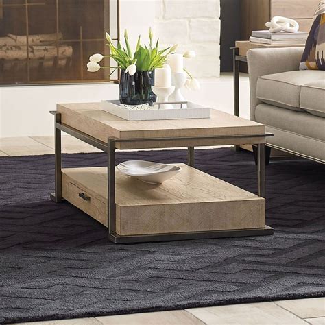 Huron Rectangular Occasional Table Set Hammary Furniture Cart