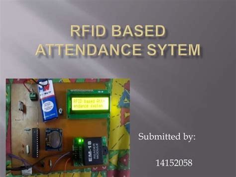 Rfid Based Attendance System Ppt Ppt