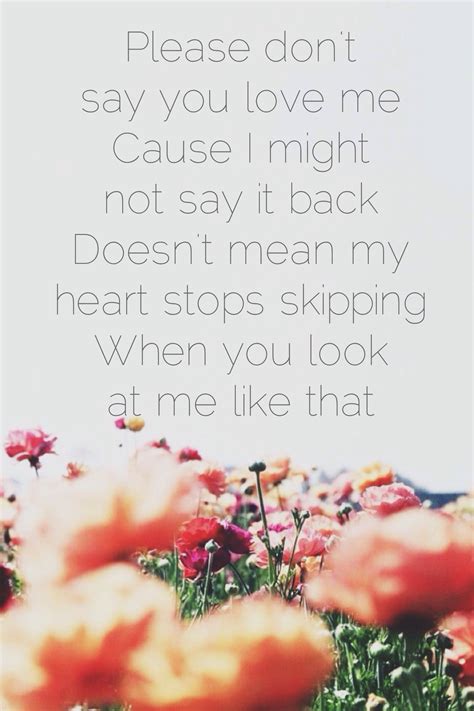 Please Dont Say You Love Me Lyrics Photos Idea