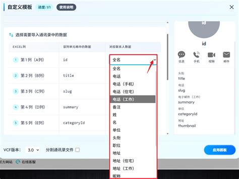 自定义模板 Sunwoovcf转换器