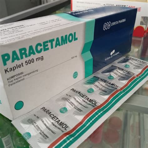 Jual PARACETAMOL ERRITA 500 MG 1 STRIP 10 TABLET Shopee Indonesia