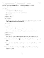 Alg 2 CQuiz Skills 5 7 Math Profficiency And 2 0 2 2 Pdf Name Class
