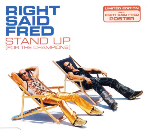 Right Said Fred Stand Up For The Champions 2002 Cd Discogs