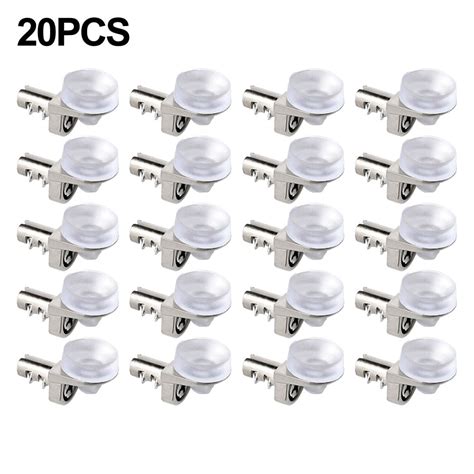 20pcs Zinc Alloy Glass Shelf Suction Cup Fixing Support Clip Bracket