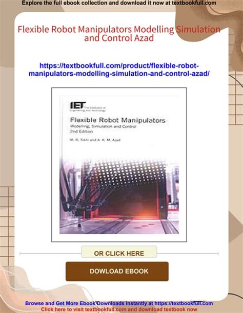 Flexible Robot Manipulators Modelling Simulation And Control Azad Pdf