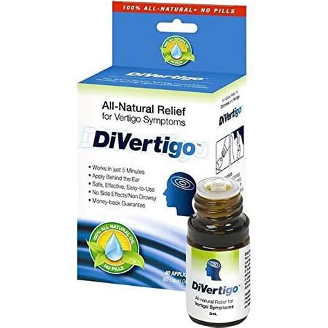 Divertigo 2 Pack Vertigo Relief Liquid Drops 5 Ml All Natural Fast