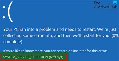 Corrija El Error BSOD Fallido De Ntfs Sys En Windows 10 Recurso Wordpress