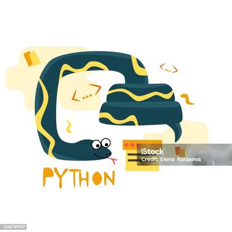파이썬 코드 언어 기호입니다 프로그래밍 코딩 및 개발 개념 Java 프로그래밍 언어에 대한 스톡 벡터 아트 및 기타 이미지