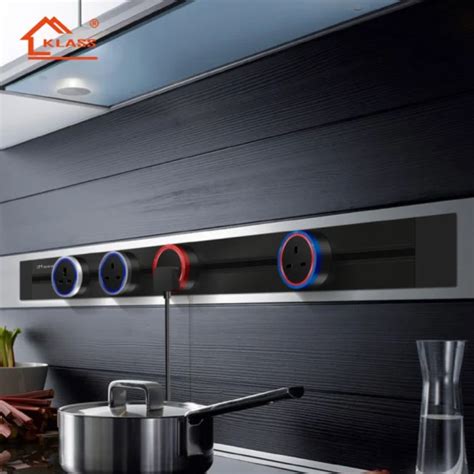 Surface Power Track Electrical Socket Desktop Power Track Rail Hidden Office Desk Socket Track