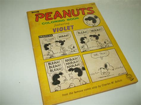 Peanuts Coloring Book 1967 Vintage Featuring Violet Charles Schulz 1