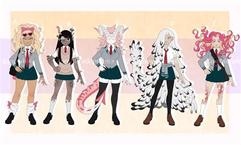 Uniform Girls 4 Auction By Dee Dee Adopt Shop On Deviantart