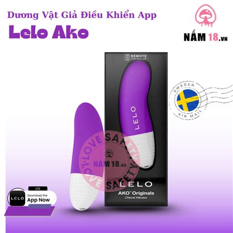 Lelo Ako Originals Vibrator Trứng Rung Điều Khiển App Cao Cấp NẤm