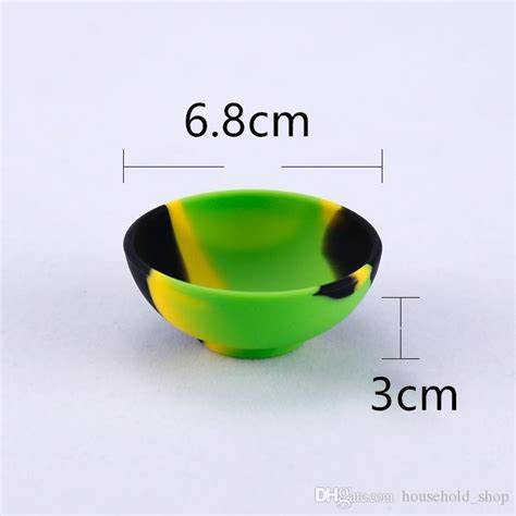 Bulk 10ml Bowl Style Silicone Dab Wax Oil Jars Containers 100 Pieces