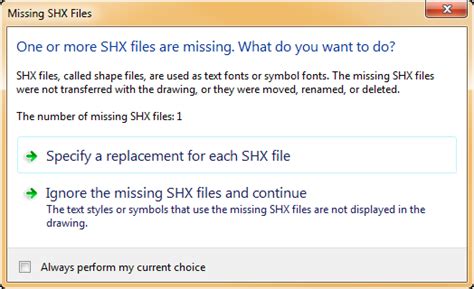 missing shx file replacement not applied autodesk community