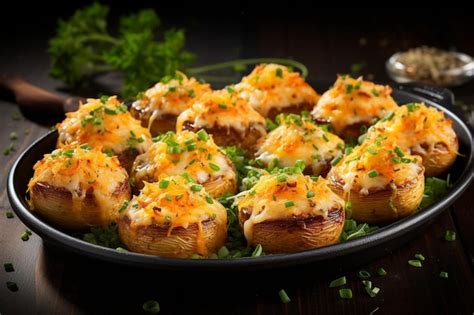 Premium Photo Crab Stuffed Mushrooms