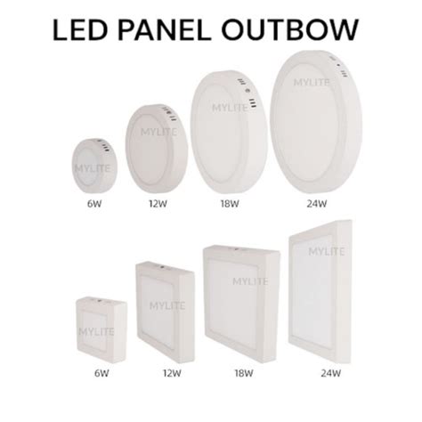 Jual Lampu Led Panel W Watt Watt Plafon Kotak Bulat Tempel Outbow Watt Kotak Kota