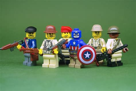 Captain America And The Howling Commandos Lego Army Lego Soldiers