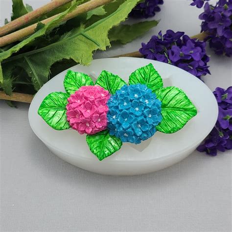Hydrangea Flowers Silicon Mold Flexible Silicone Mould For Crafts Cake