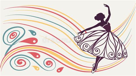 Ballerina In Graceful Pose Dance And Performance Art Vector Design Generative Ai Stock Vector