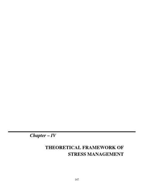 Theoretical Framework Of Stress Pdf Relaxation Psychology Stress Biology