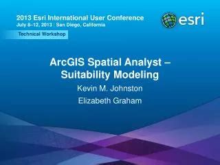 Ppt Arcgis Spatial Analyst Suitability Modeling Powerpoint