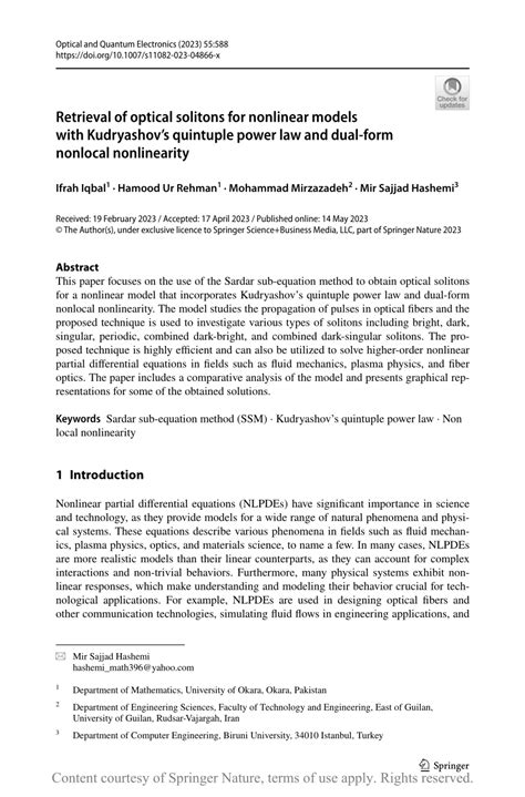 Retrieval Of Optical Solitons For Nonlinear Models With Kudryashovs Quintuple Power Law And