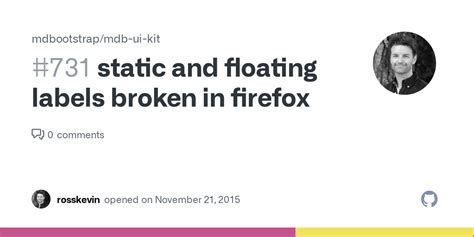 Static And Floating Labels Broken In Firefox Issue Mdbootstrap Mdb Ui Kit Github
