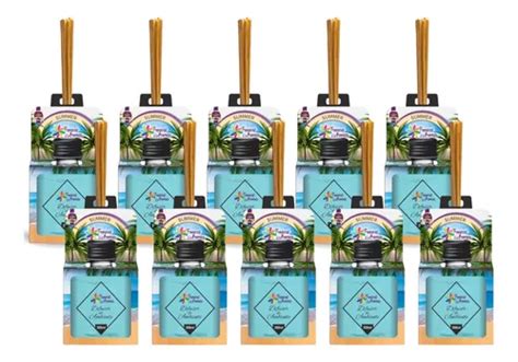10 Unid Difusor De Ambientes 300ml Tropical Aromas Summer Frete grátis