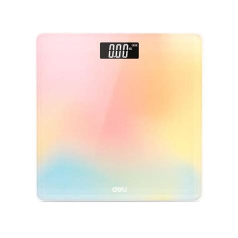 Deli E86120 디지털 체중계 레인보우 260x260x20mm 홈플러스 택배배송