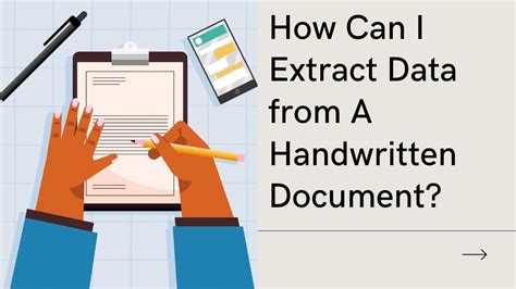 how can i extract data from a handwritten document