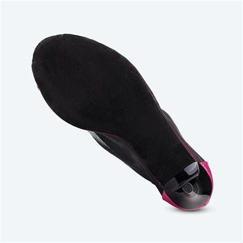 Fuchsia Dance Patent Leatherette High Heel Booties With Mesh And 9 Cm