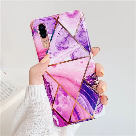 Чехол FLYKYLIN с мраморным цветком для samsung Galaxy A40 A50 A70 ...