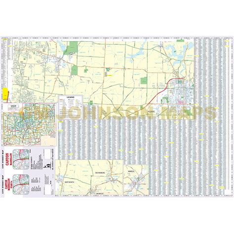 Canton Massillon Stark County Ohio Street Map Gm Johnson Maps