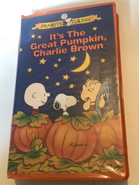 Its The Great Pumpkin Charlie Brown Vhs Tape Peanuts Clamshell 544