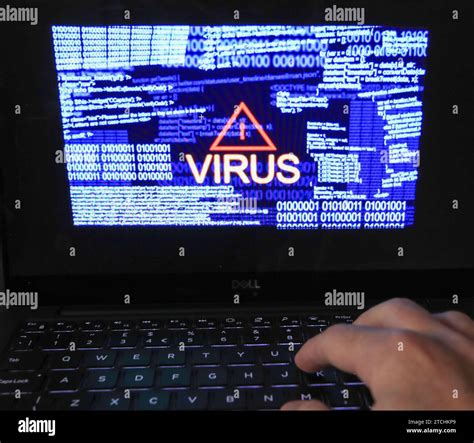 File Photo Dated 26122019 Of A Laptop Screen Showing A Computer Virus Warning The Uk Is